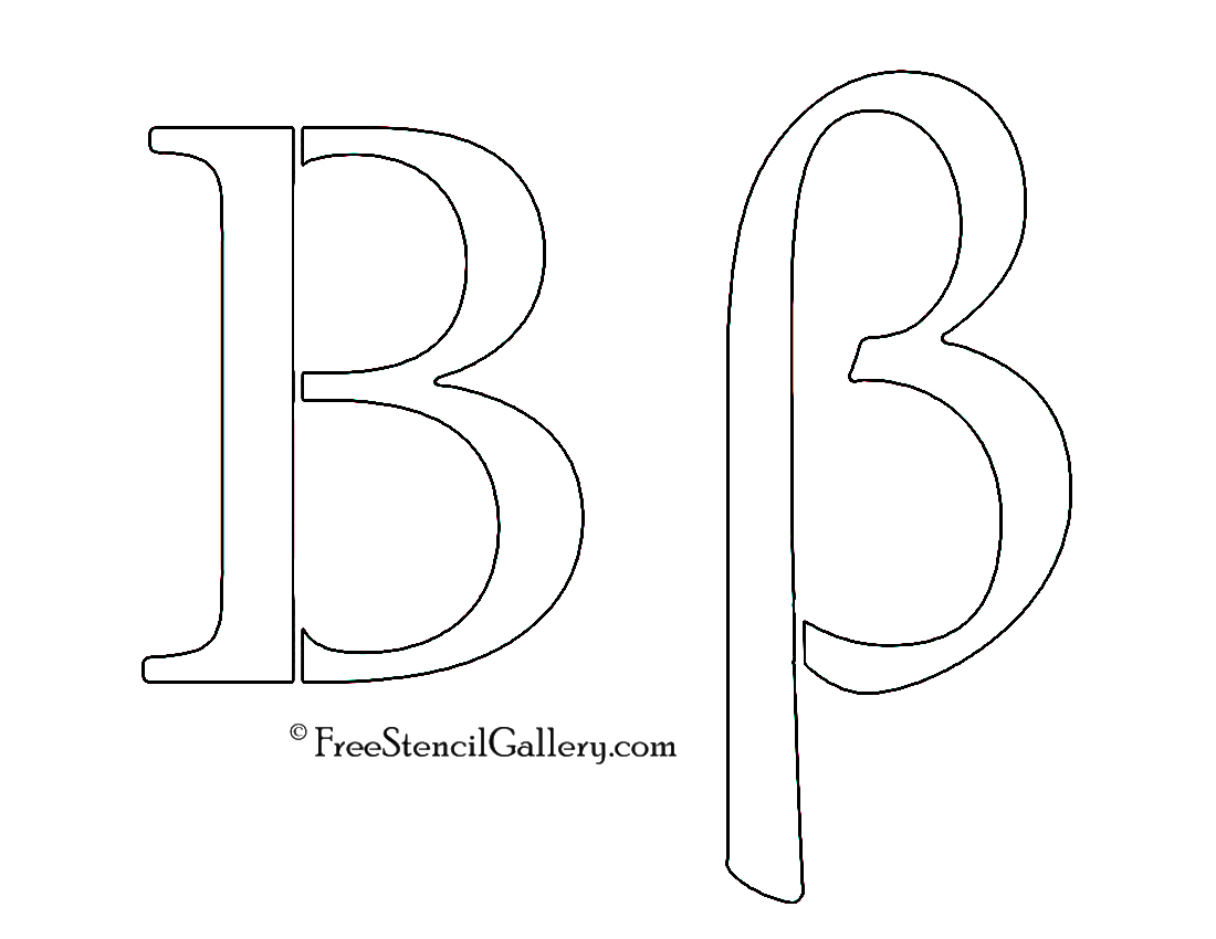 Greek Letter Beta Free Stencil Gallery Greek Letter Beta Free Stencil Gallery