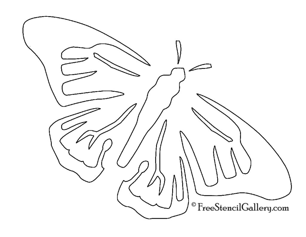 Butterfly Stencil | Free Stencil Gallery