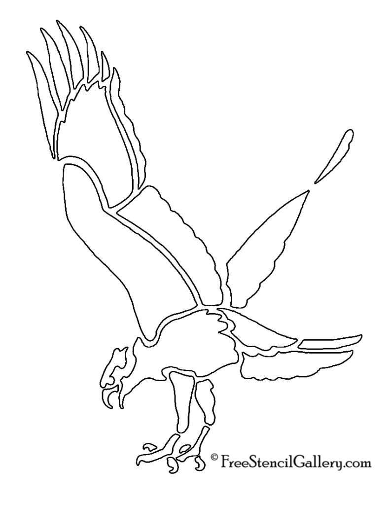 Hawk Stencil | Free Stencil Gallery