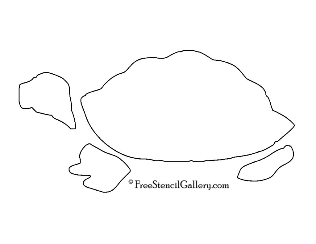 Turtle Stencil 02 | Free Stencil Gallery