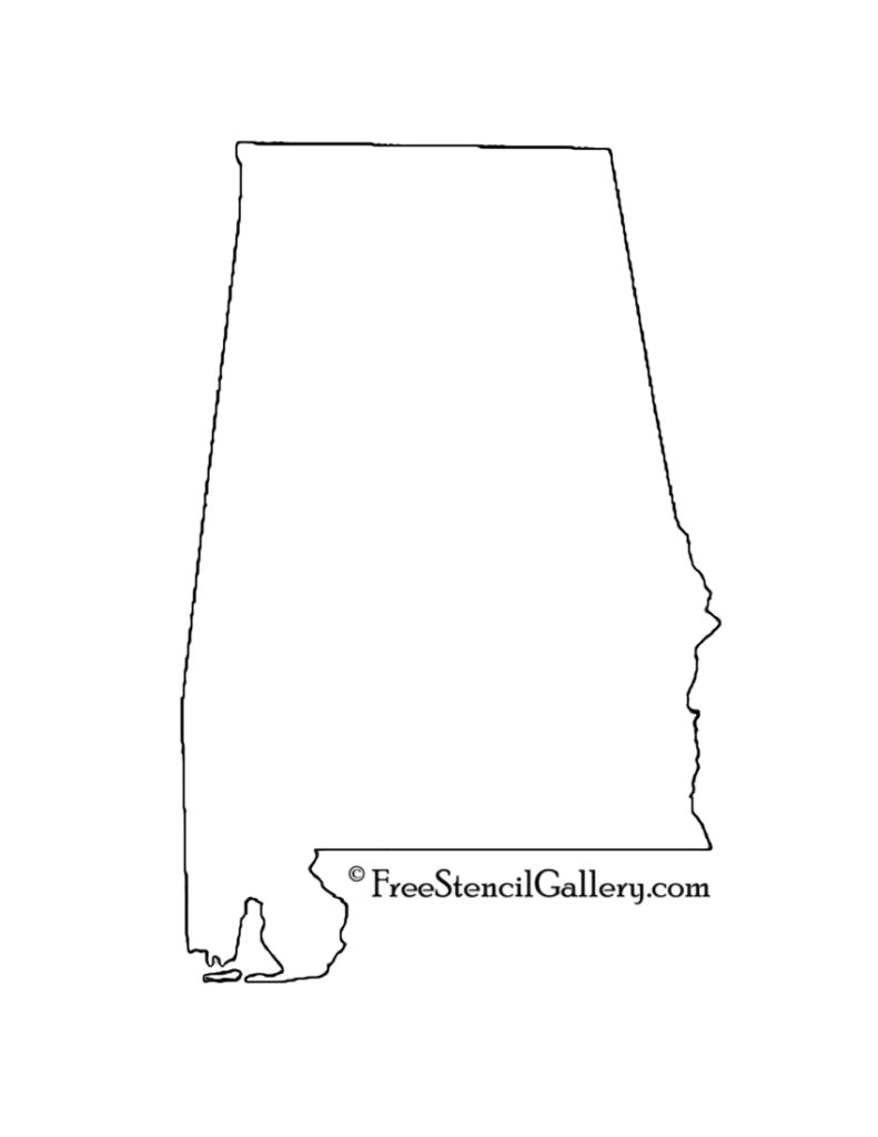Alabama Stencil | Free Stencil Gallery
