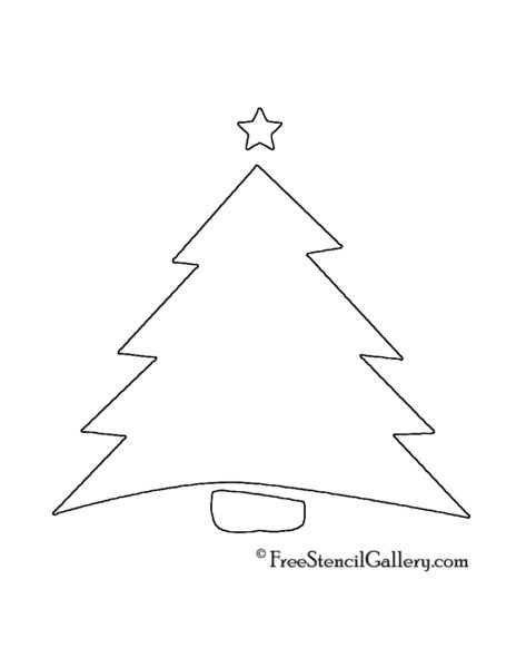 Christmas Tree Stencil 04 | Free Stencil Gallery