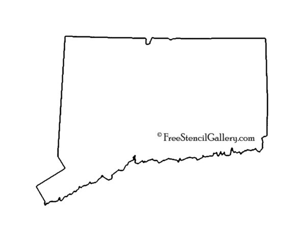 Connecticut Stencil | Free Stencil Gallery