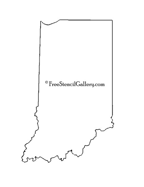 Indiana Stencil | Free Stencil Gallery