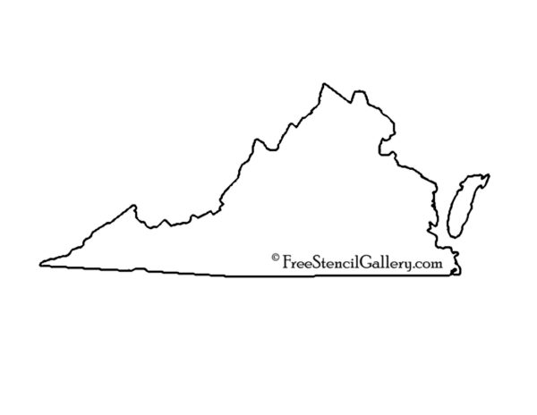 Virginia Stencil | Free Stencil Gallery