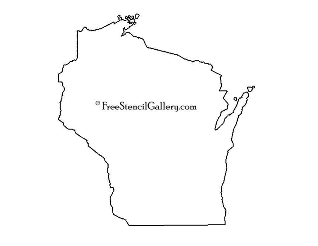 Wisconsin Stencil | Free Stencil Gallery