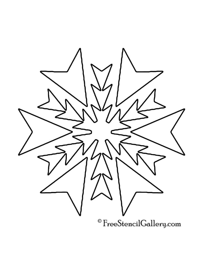Snowflake Stencil 19 | Free Stencil Gallery