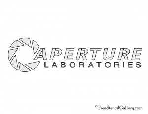 Portal - Aperture Laboratories Stencil | Free Stencil Gallery
