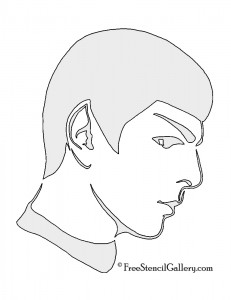 Spock Stencil 01 | Free Stencil Gallery