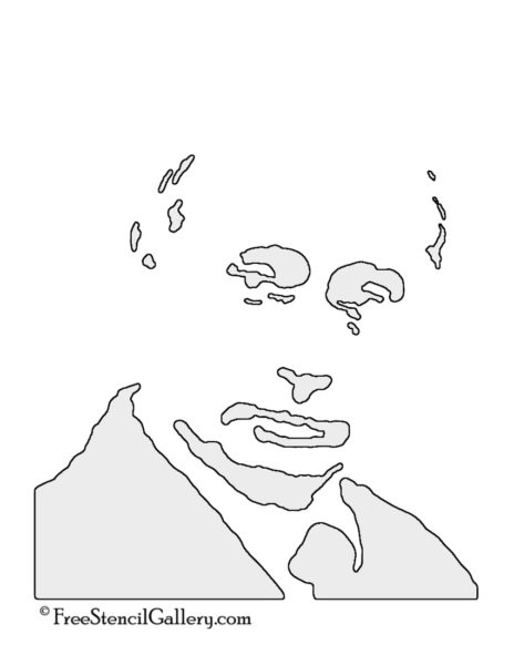 Vladimir Putin Stencil 01 | Free Stencil Gallery