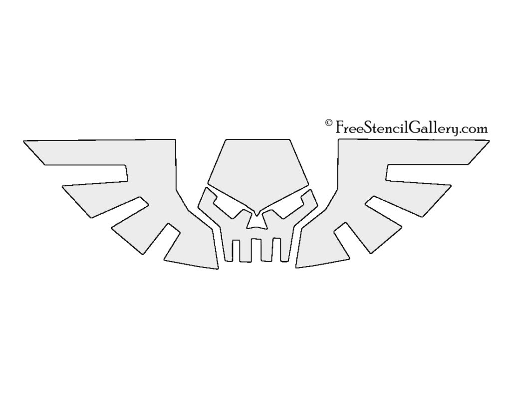 Warhammer 40k - Imperialis Symbol Stencil | Free Stencil Gallery