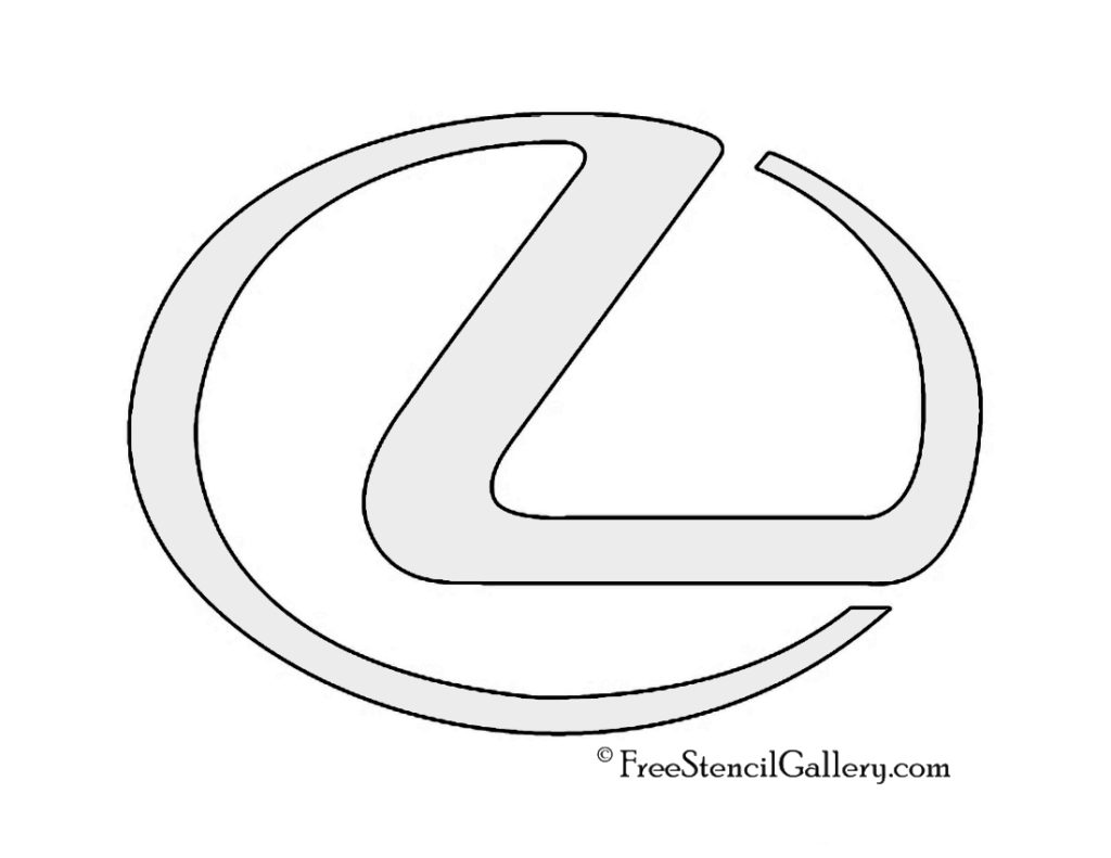 Lexus Logo Stencil | Free Stencil Gallery