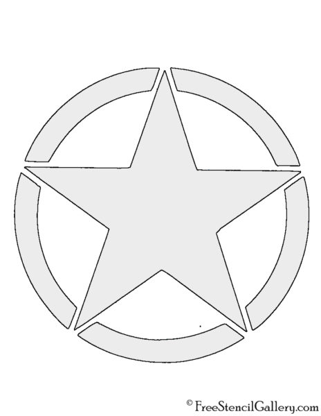 Army Star Logo Stencil | Free Stencil Gallery