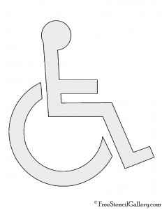 Handicap Symbol Stencil | Free Stencil Gallery