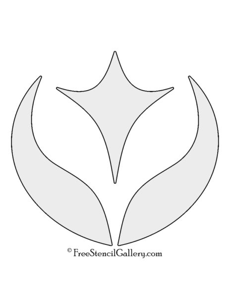 Pokemon – Fairy Type Symbol Stencil | Free Stencil Gallery