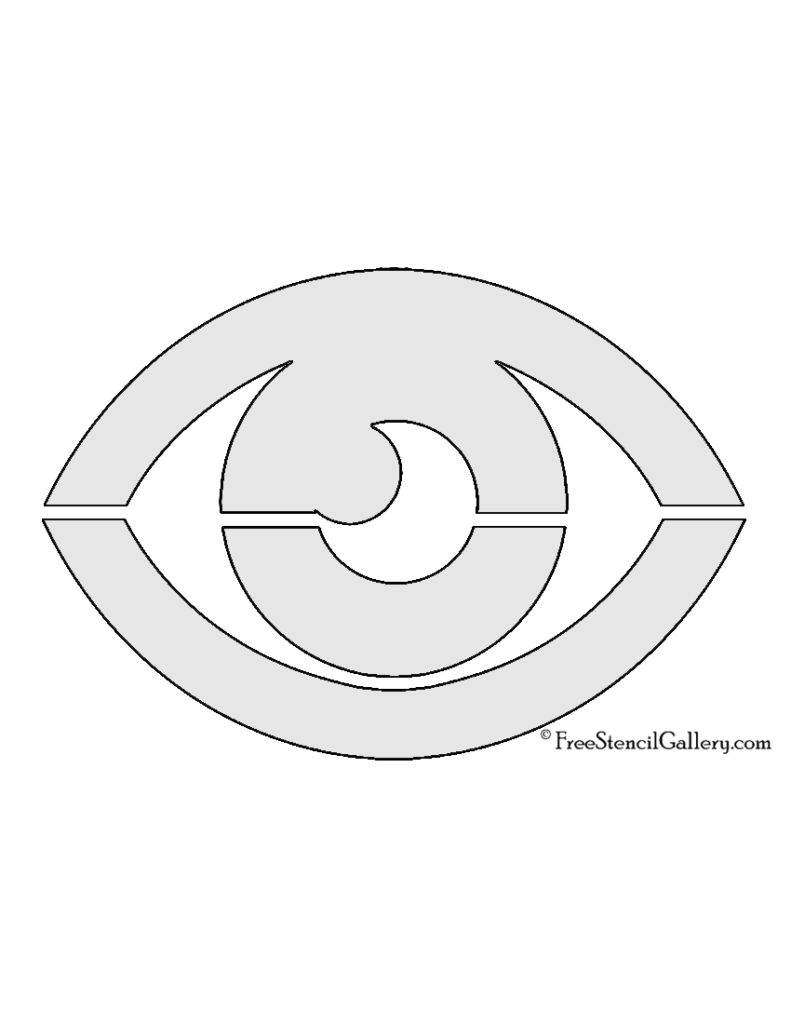 Pokemon - Psychic Type Symbol Stencil | Free Stencil Gallery