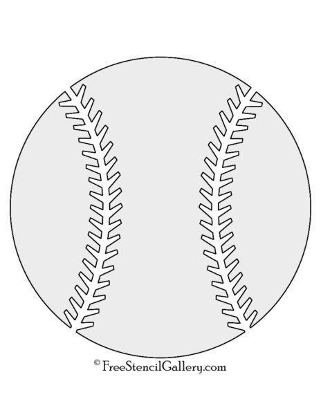 Baseball Stencil | Free Stencil Gallery