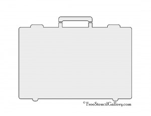 Briefcase Stencil | Free Stencil Gallery