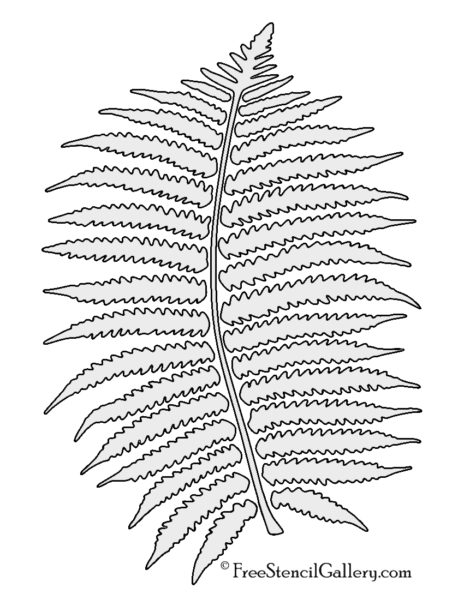 Fern Stencil | Free Stencil Gallery