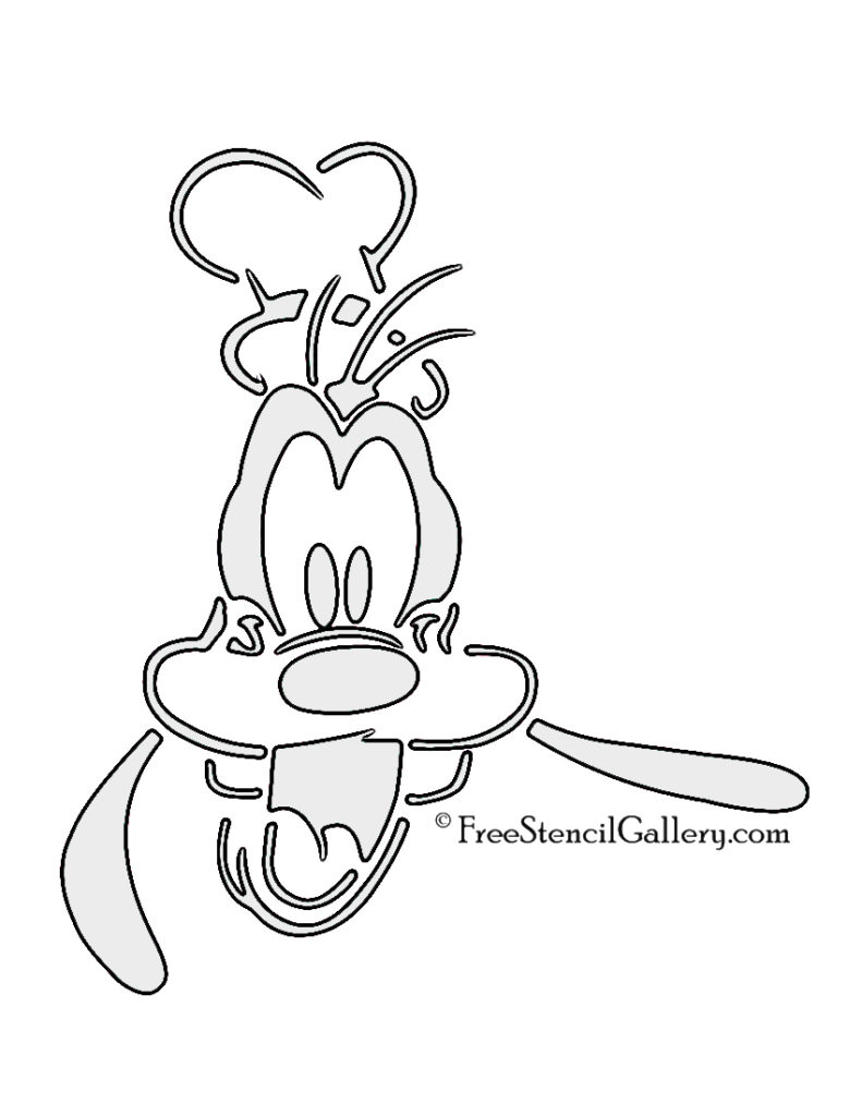 Goofy Stencil | Free Stencil Gallery