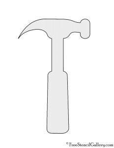 Hammer Stencil | Free Stencil Gallery