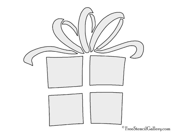 Present Stencil | Free Stencil Gallery
