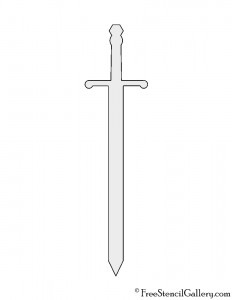 Sword Stencil | Free Stencil Gallery