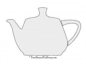 Teapot Stencil | Free Stencil Gallery