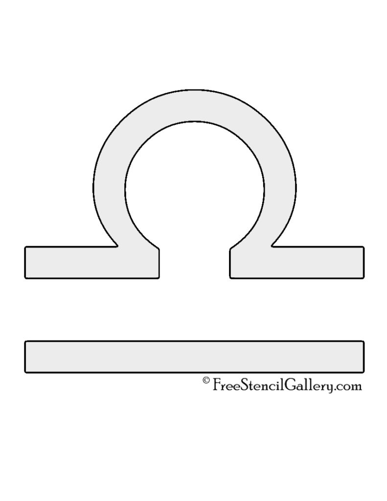Zodiac - Libra Stencil | Free Stencil Gallery