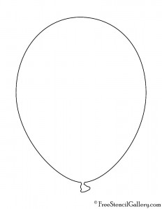 Balloon Stencil | Free Stencil Gallery
