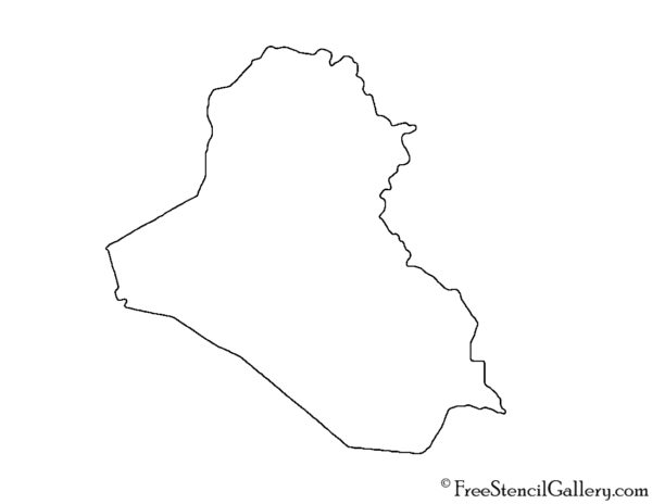 Iraq Stencil | Free Stencil Gallery