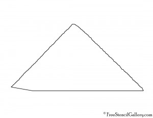 Pyramid 01 Stencil | Free Stencil Gallery
