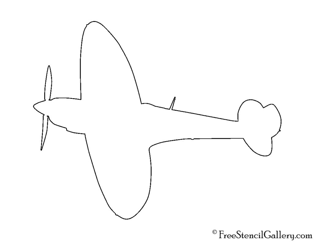 Supermarine Spitfire Stencil | Free Stencil Gallery