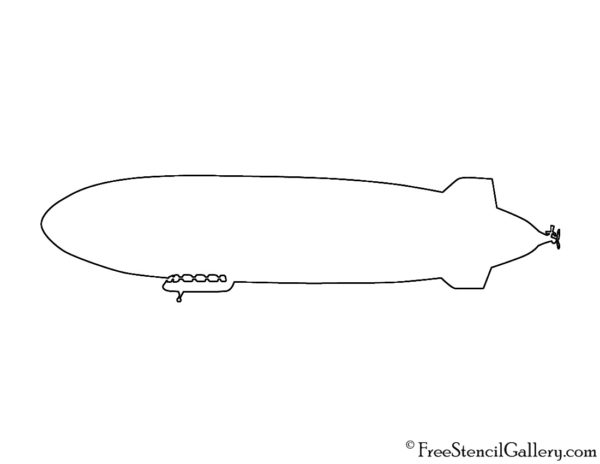 Zeppelin Stencil | Free Stencil Gallery