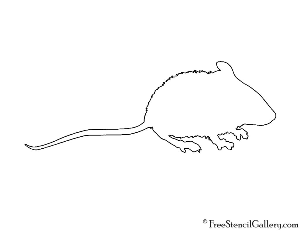 Mouse Silhouette Stencil | Free Stencil Gallery