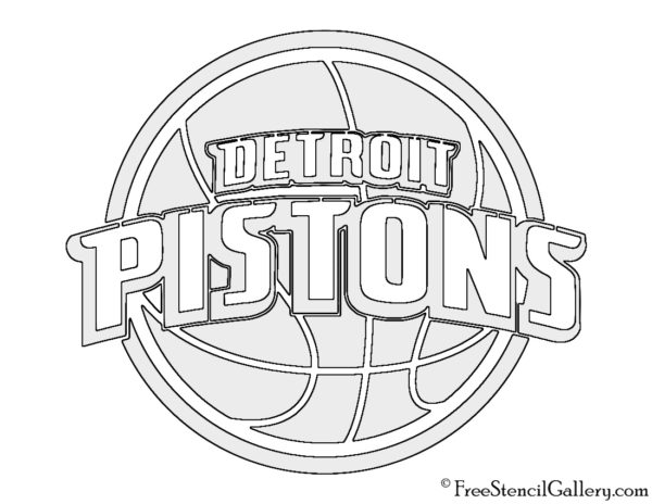 NBA Detroit Pistons Logo Stencil | Free Stencil Gallery