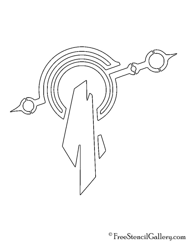 League of Legends - Mount Targon Crest Stencil | Free Stencil Gallery