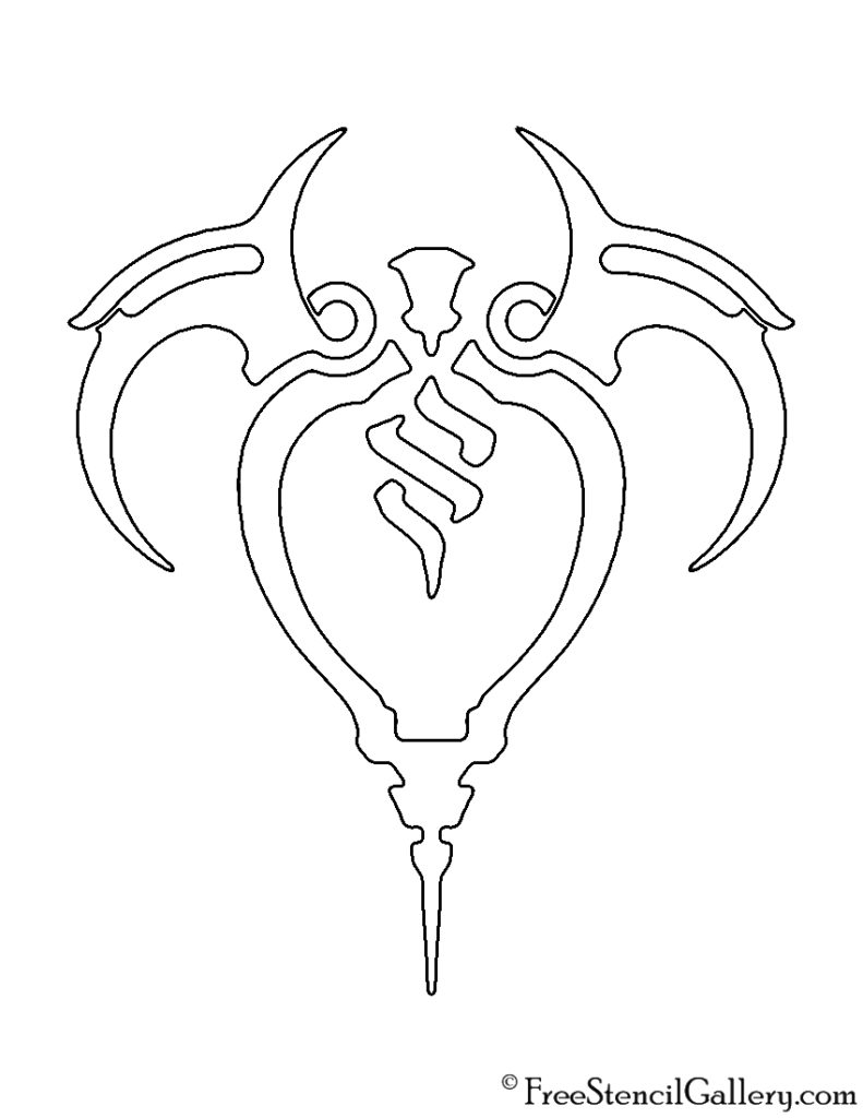 League of Legends – Zaun Crest Stencil | Free Stencil Gallery