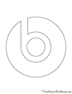 Beats Logo Stencil | Free Stencil Gallery