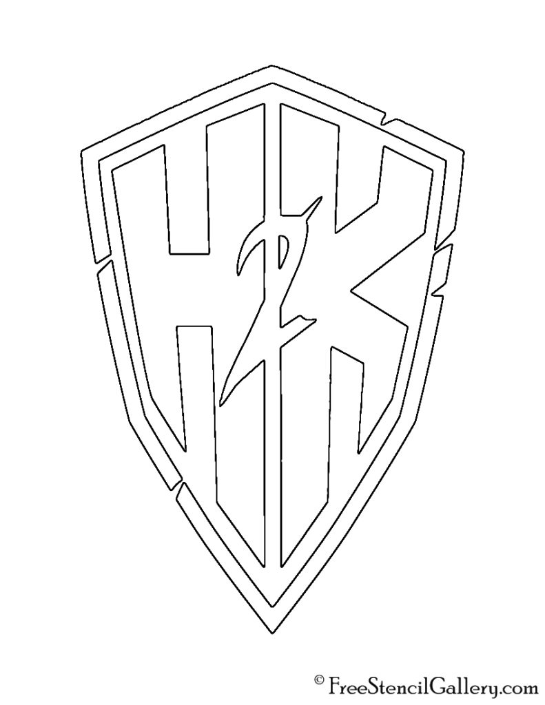 H2K-Gaming Logo Stencil | Free Stencil Gallery