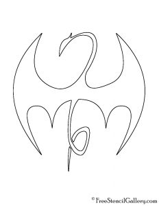 Iron Fist Symbol Stencil | Free Stencil Gallery