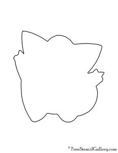 Pokemon - Clefairy Silhouette Stencil | Free Stencil Gallery