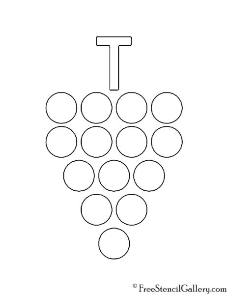 Grapes Stencil | Free Stencil Gallery