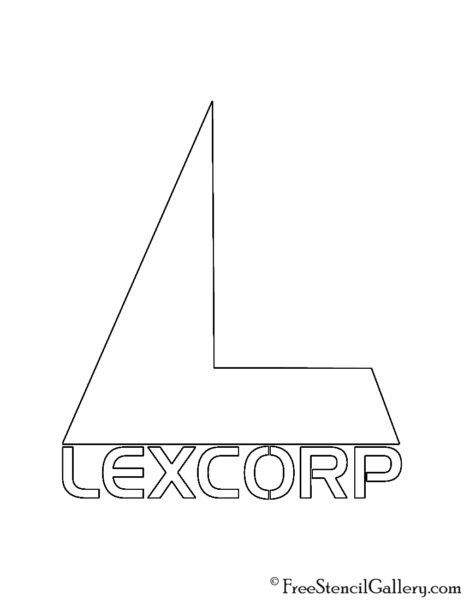 Lexcorp Logo Stencil | Free Stencil Gallery