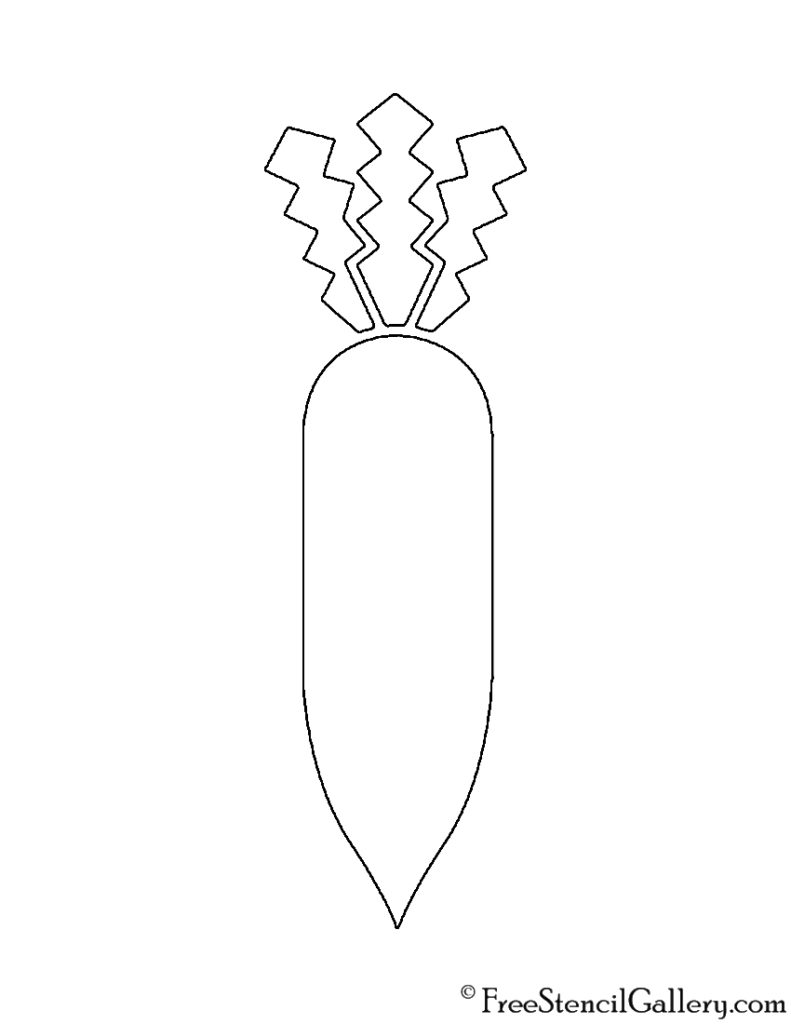 Radish Stencil | Free Stencil Gallery