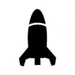 Rocket Ship 02 Stencil | Free Stencil Gallery