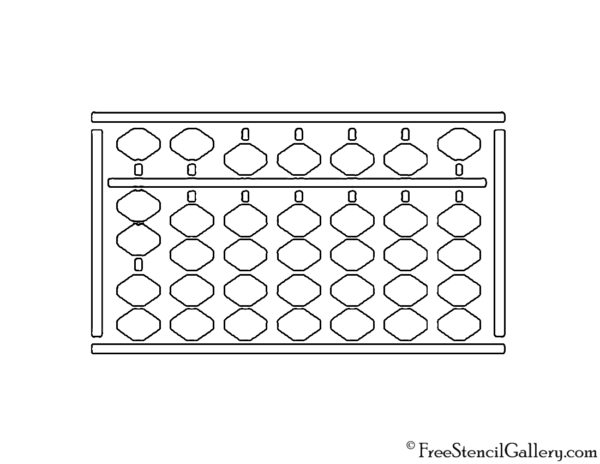 Abacus Stencil | Free Stencil Gallery