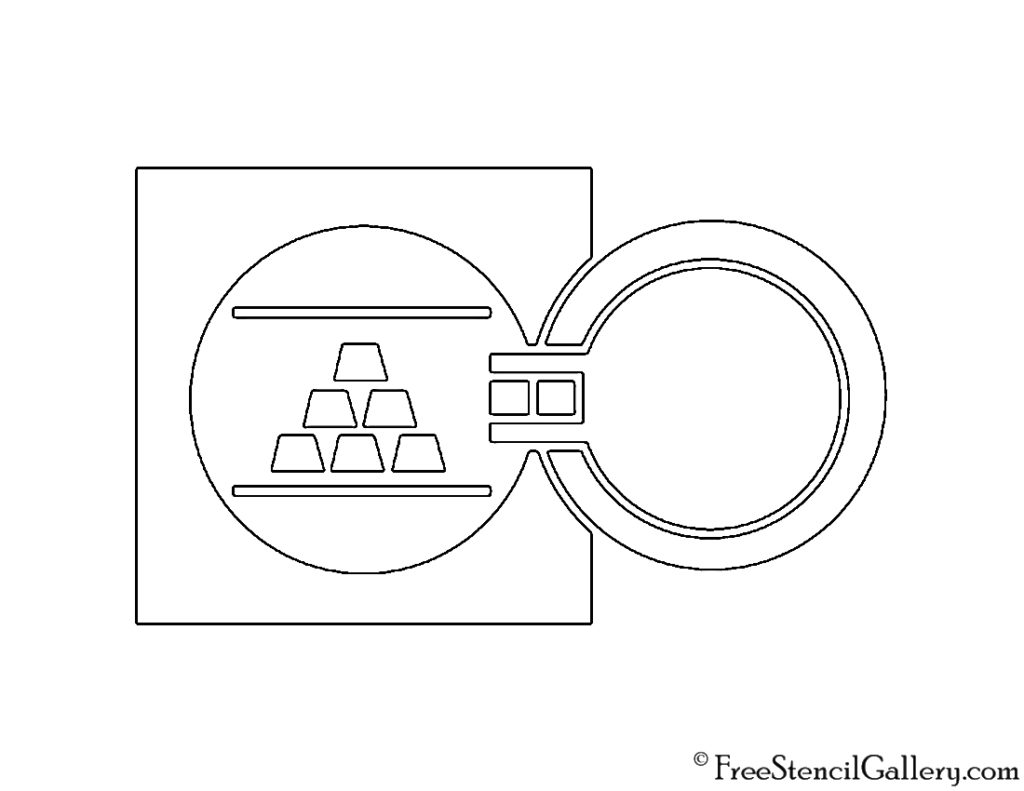 Bank Vault Stencil | Free Stencil Gallery