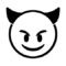 Emoji – Smiling Devil Stencil | Free Stencil Gallery