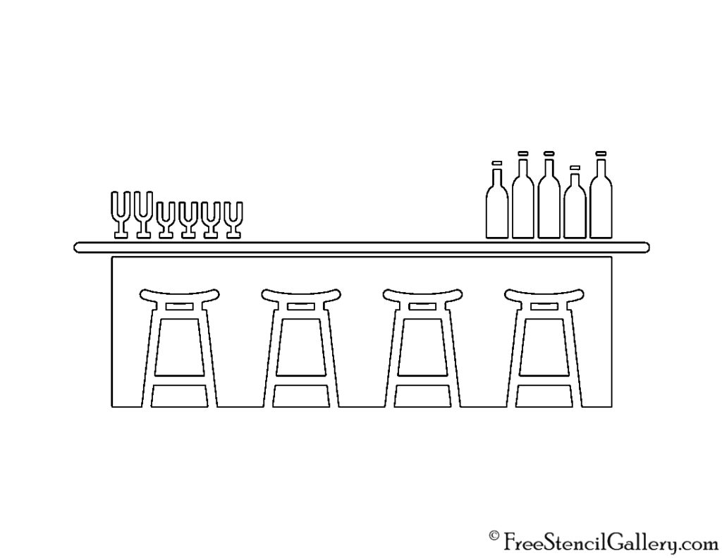 Bar Stencil | Free Stencil Gallery